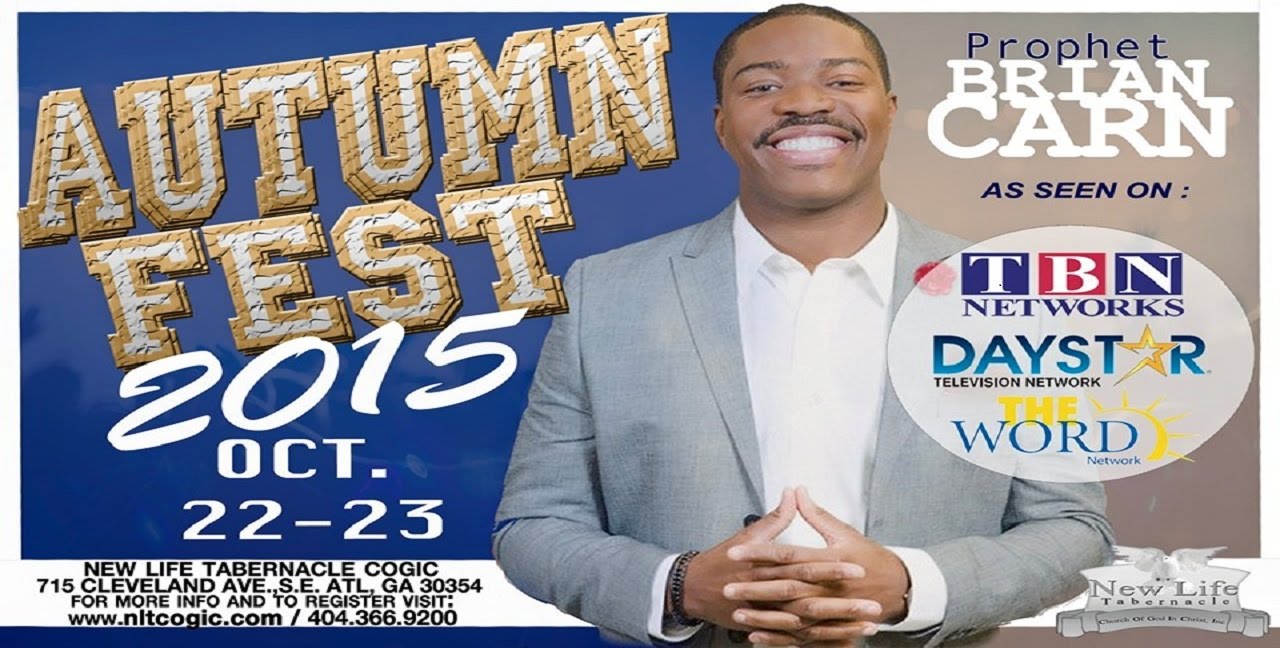 Prophet Brian Carn 10-23-15 Autumn Fest NLTCOGIC - YouTube
