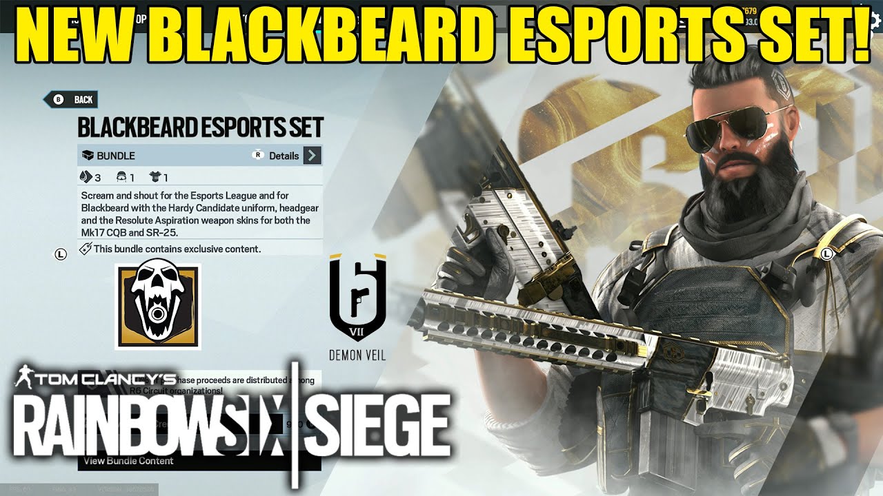 Blackbeard Esports Set - Rainbow Six Siege - YouTube