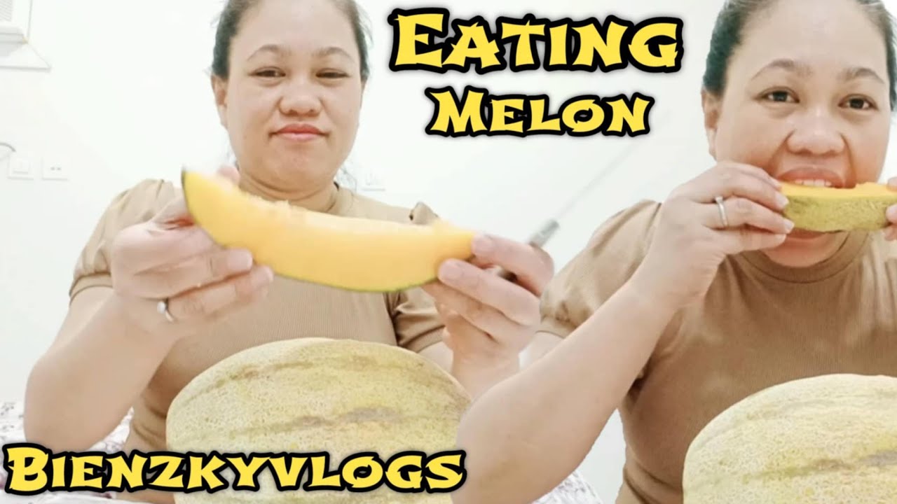 ASMR slicing& eating Melon #slicing#fruit @Bienzkyvlogs - YouTube