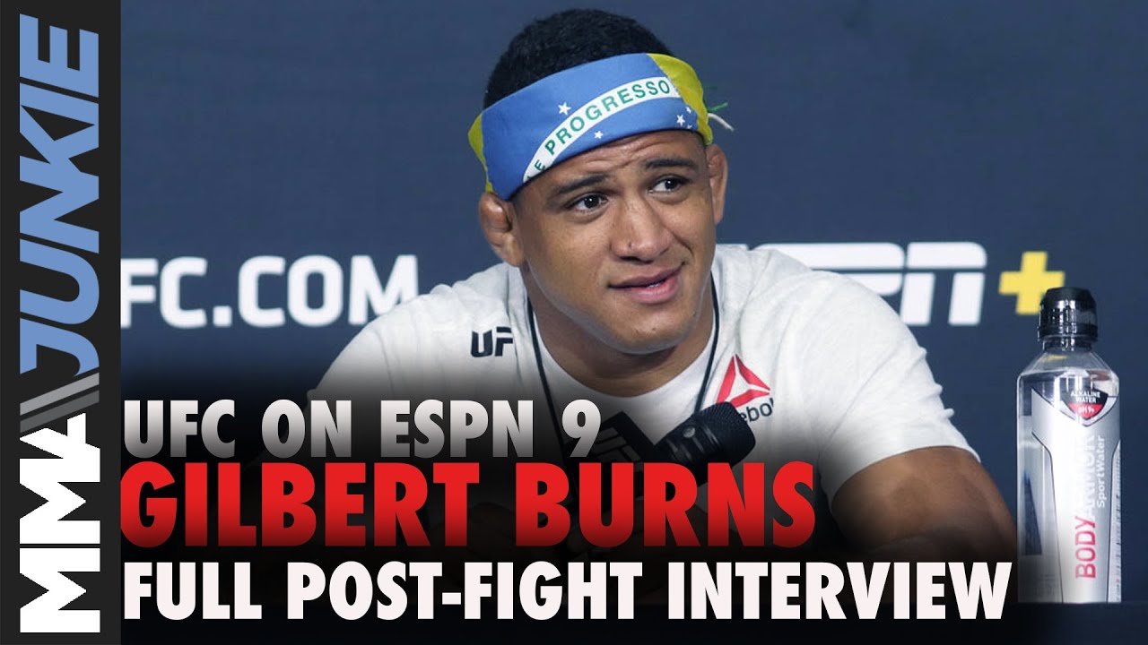 UFC on ESPN 9: Gilbert Burns full post-fight interview - YouTube