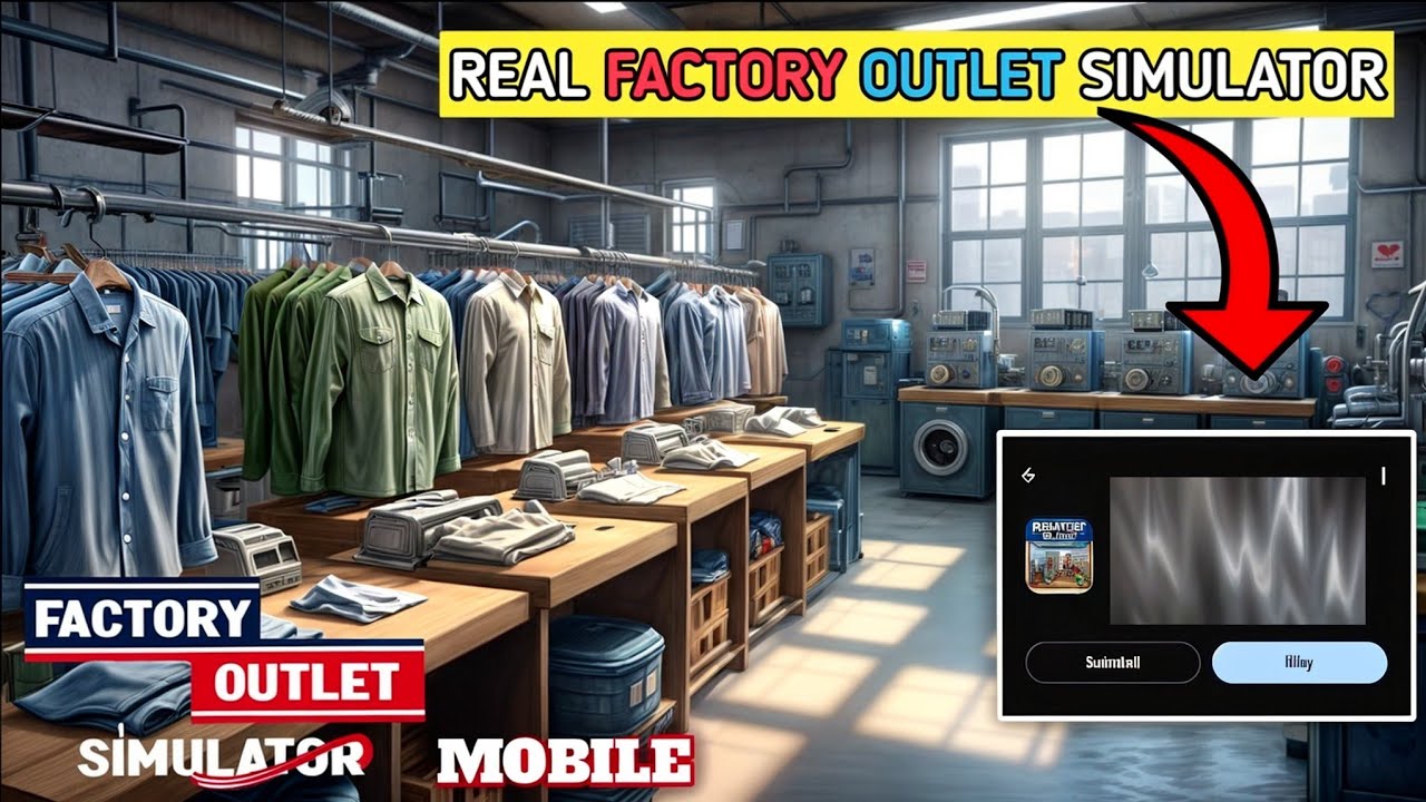New Factory Outlet Simulator Mobile 😲 || New Game Launch Factory Outlet ...