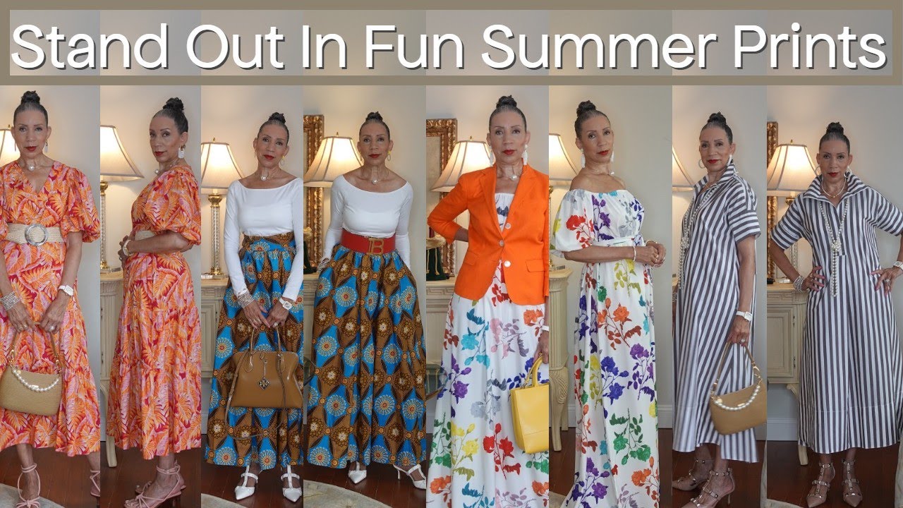 HOW TO STYLE PRETTY SUMMER PRINTS - YouTube