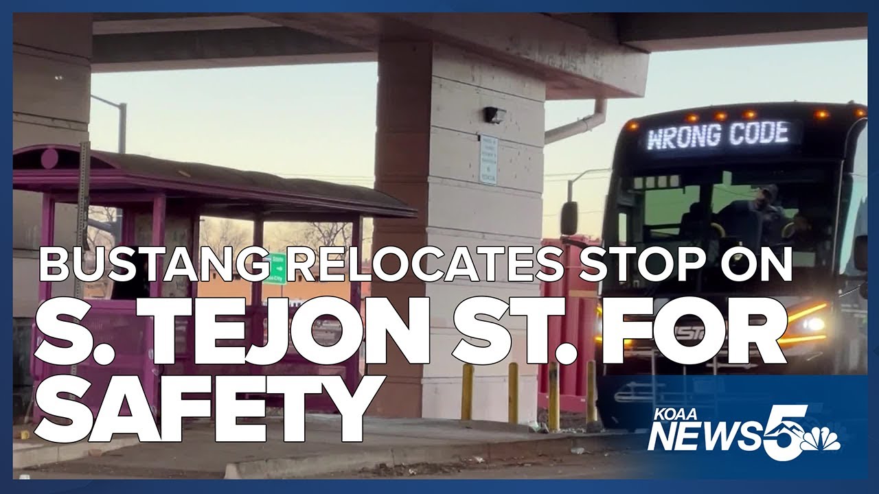 Bustang is relocating the S. Tejon St. Bus stop over safety concerns ...