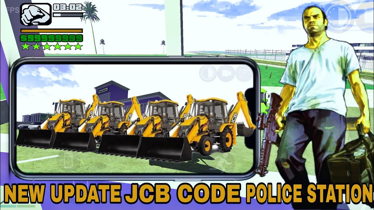 NEW UPDATE JCB CODE POLICE STATION Indian Bikes Driving 3D || Funny ...