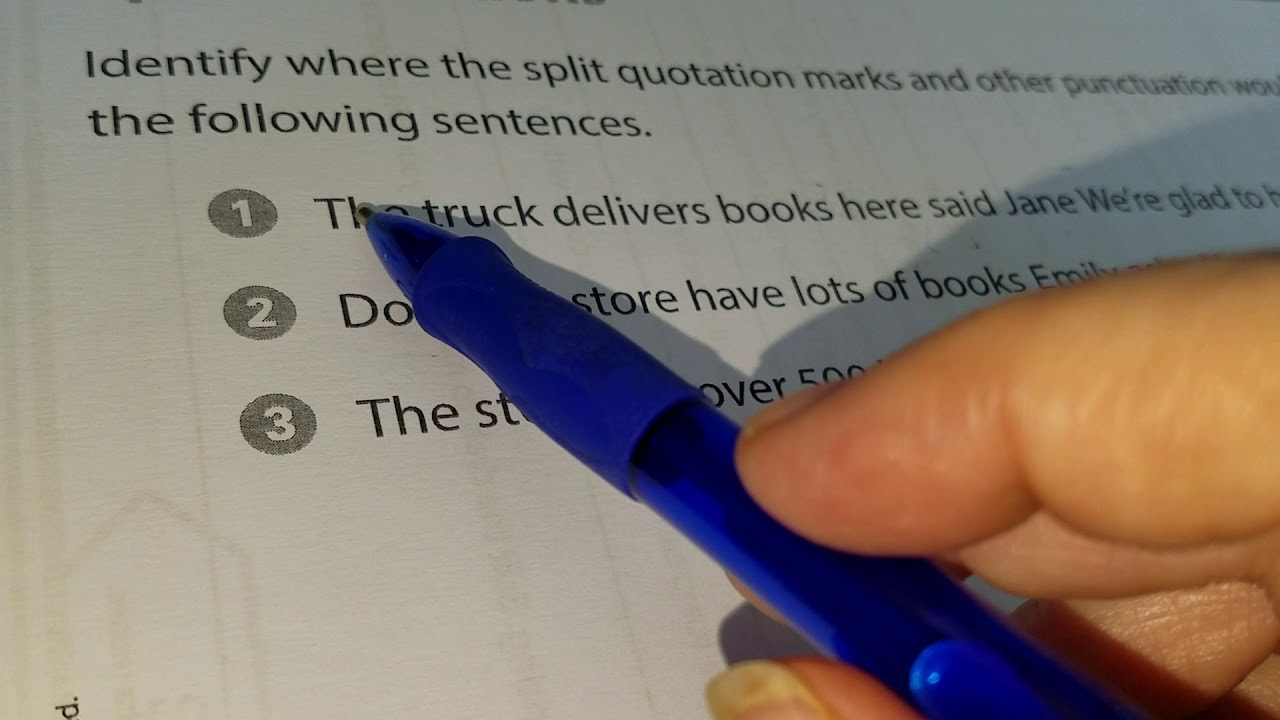 Day 13 of the Remote Learning Packet--Split Quotations, Part 1 - YouTube