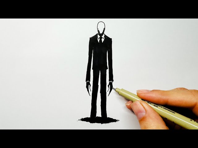 Easy Slender Man Drawings