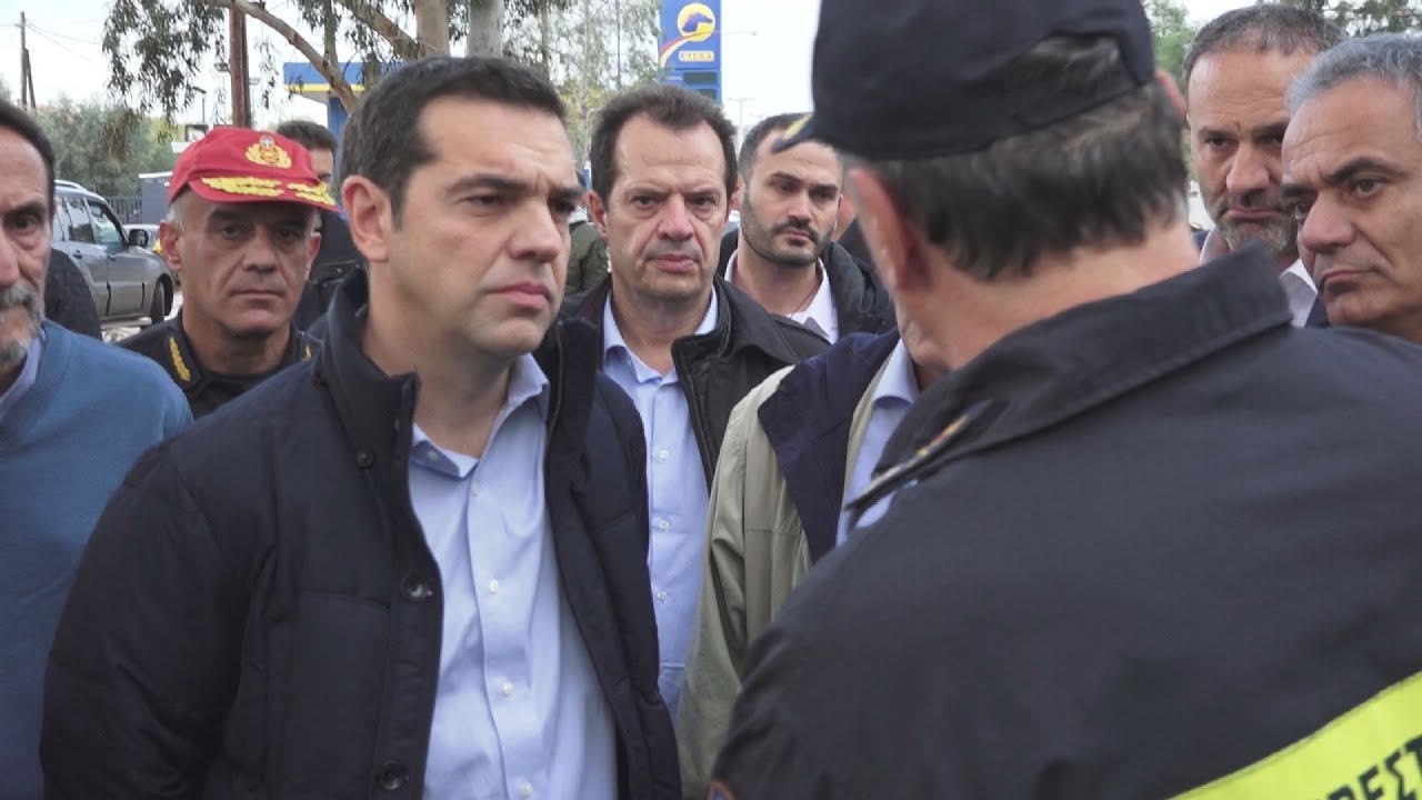 Ο πρωθυπουργός Αλέξης Τσίπρας επισκέπτεται τις πληγείσες περιοχές από ...