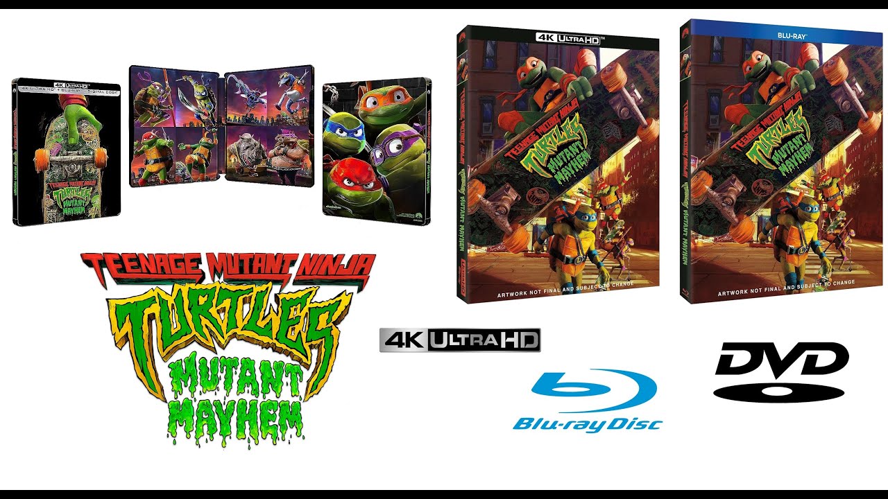 Teenage Mutant Ninja Turtles: Mutant Mayhem [4K UHD Steelbook / Blu-ray ...