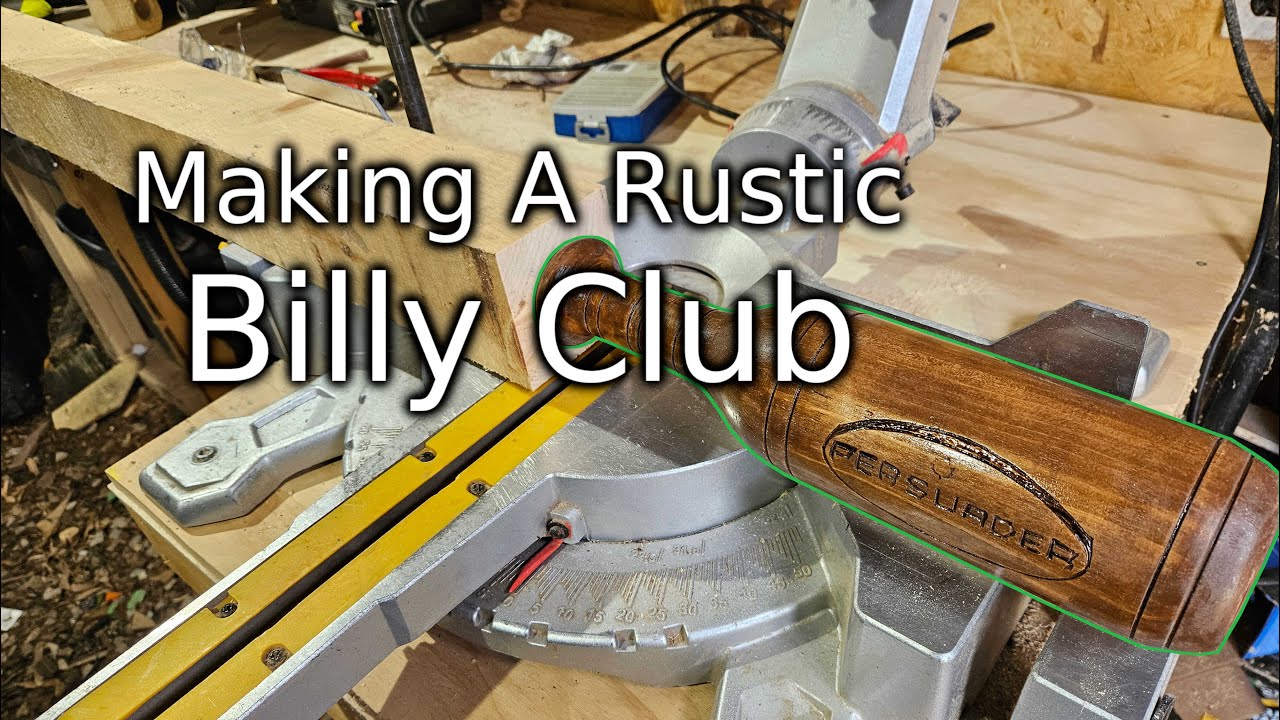 Making a Rustic Billy Club With Mastercraft Lathe - YouTube