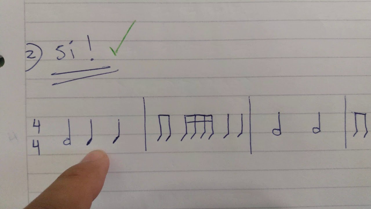 Primer año - Pautas para componer frases rítmicas (segundo video) - YouTube