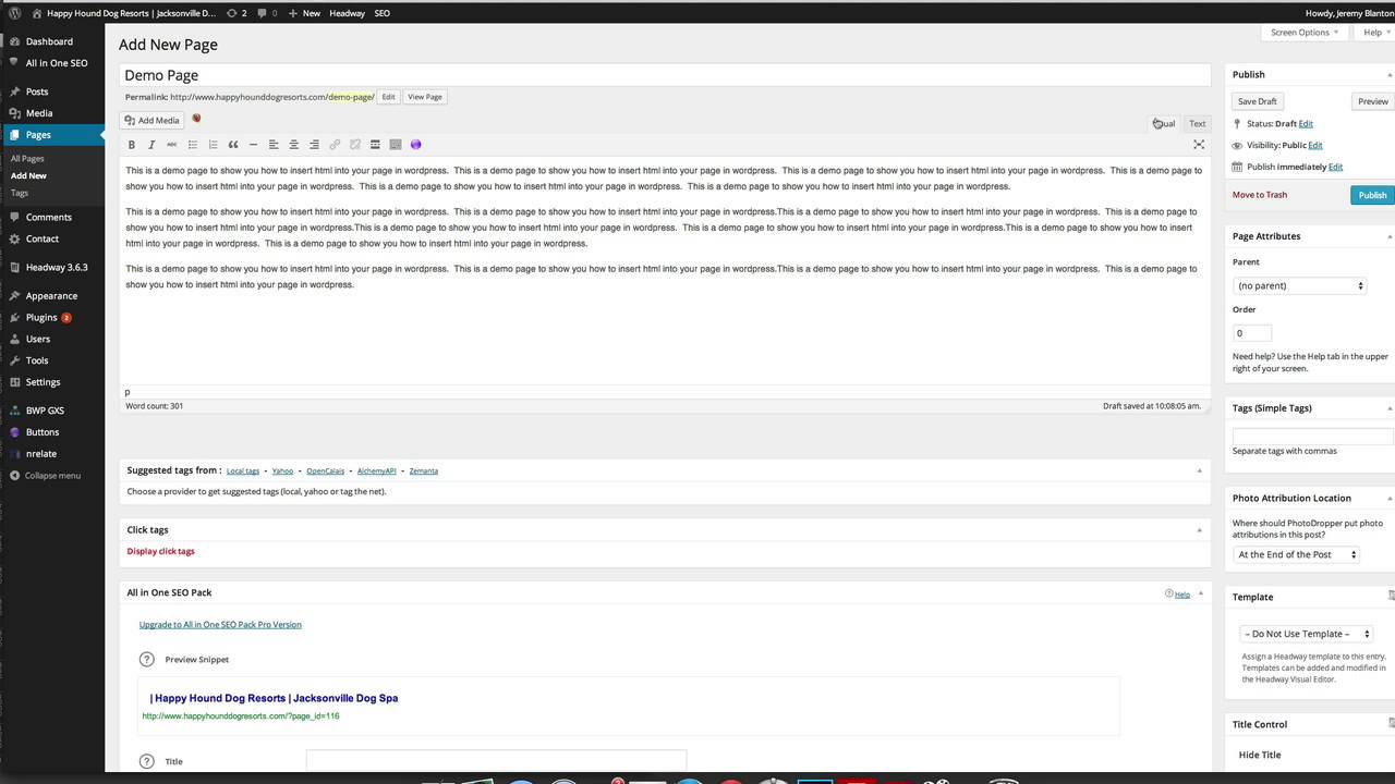 How To Insert HTML Into A Custom WordPress Site YouTube how-to-insert-html-into-a-custom-wordpress-site-youtube