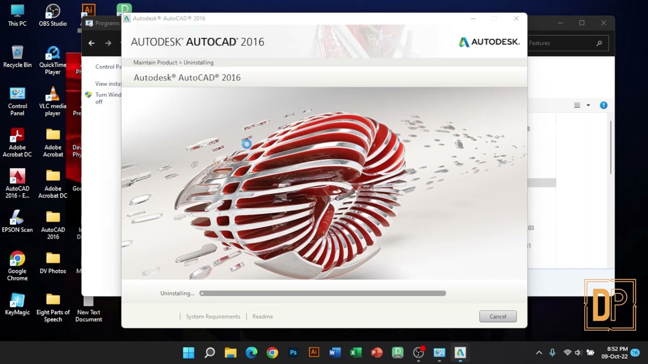 How to uninstall AutoCAD 2016 completely - YouTube