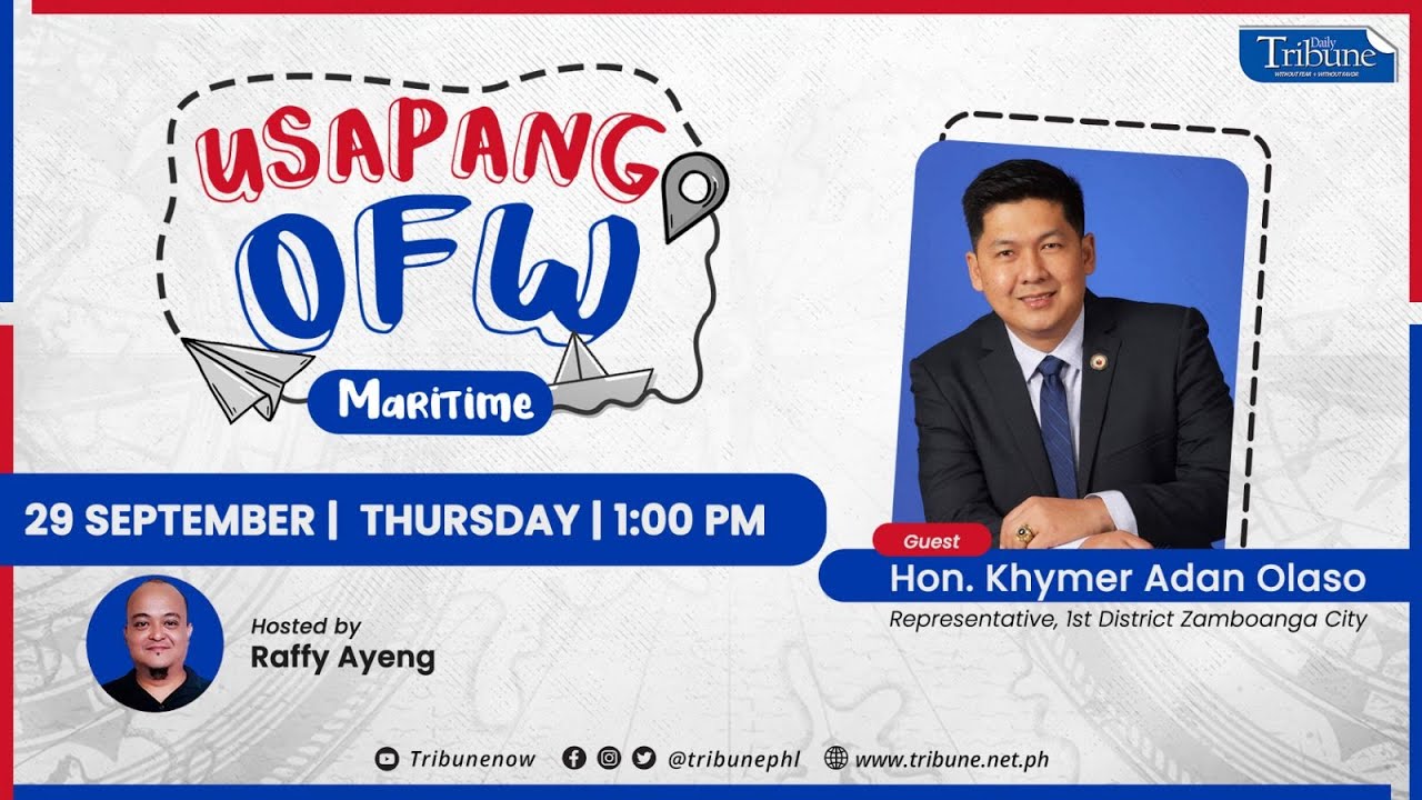 Hon. Khymer Adan Olaso | Usapang OFW - Maritime Corner - YouTube