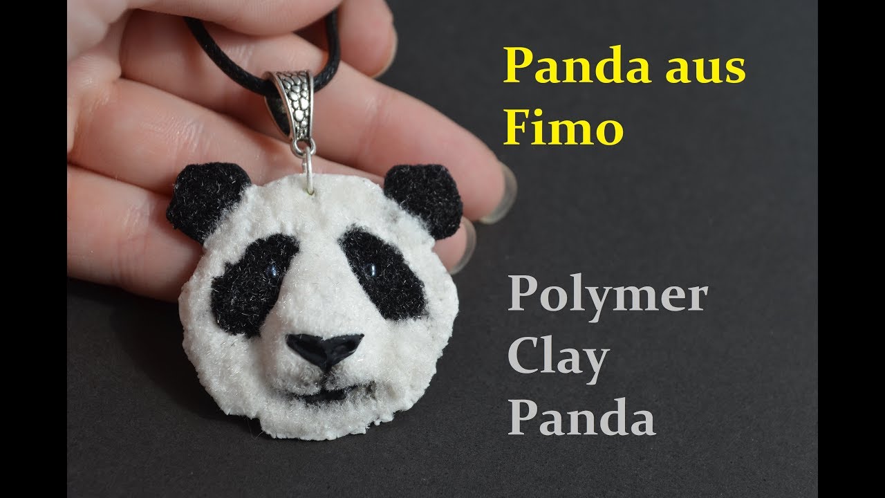 Polymer Clay Tutorial Panda aus Fimo DIY полимерная глина мк панда ...