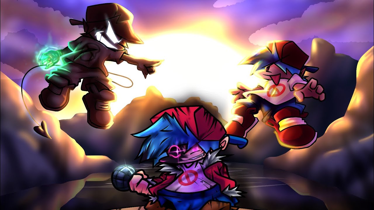 FRIDAY NIGHT FUNKIN' mod EVIL Boyfriend vs BF Escape! Fandub Latino ...