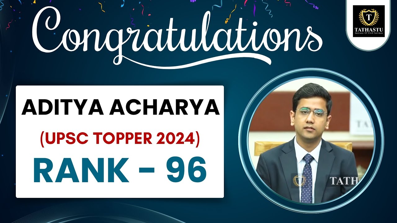 ADITYA ACHARYA | UPSC Topper 2024 Rank 96 | Talk with Dr. Tanu Ma'am ...