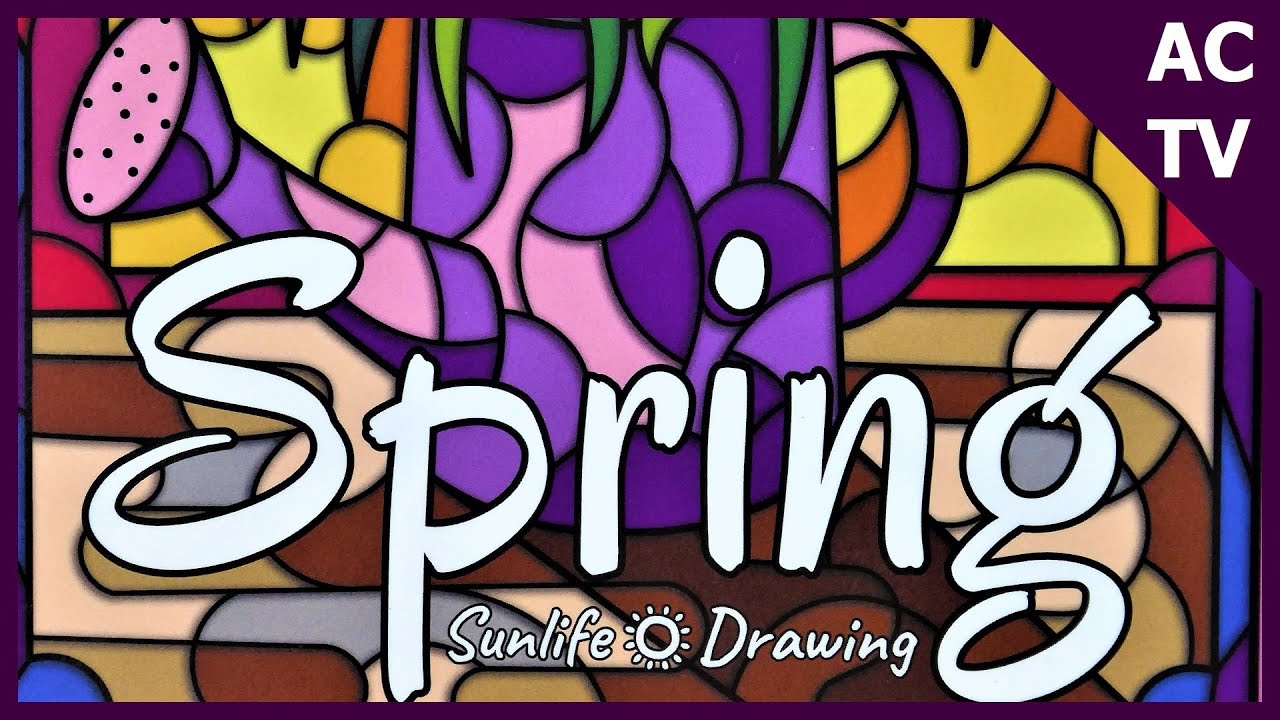 COMPLETED! Spring Color By Number by Sunlife Drawing Flip Through - YouTube