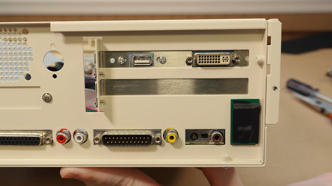 Custom PCI Slot Brackets for USB and DVI Ports - YouTube