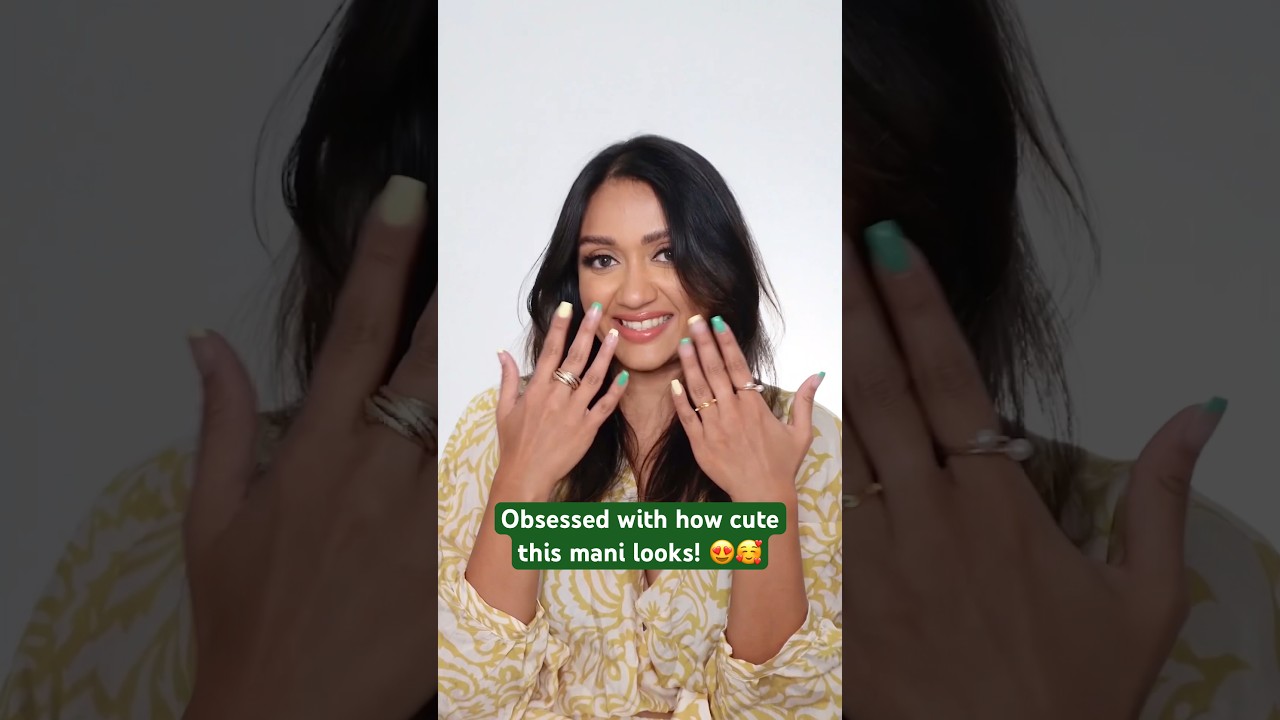 Cutest summer mani using the Quo Beauty Flash Dry Nail Polishes to ...