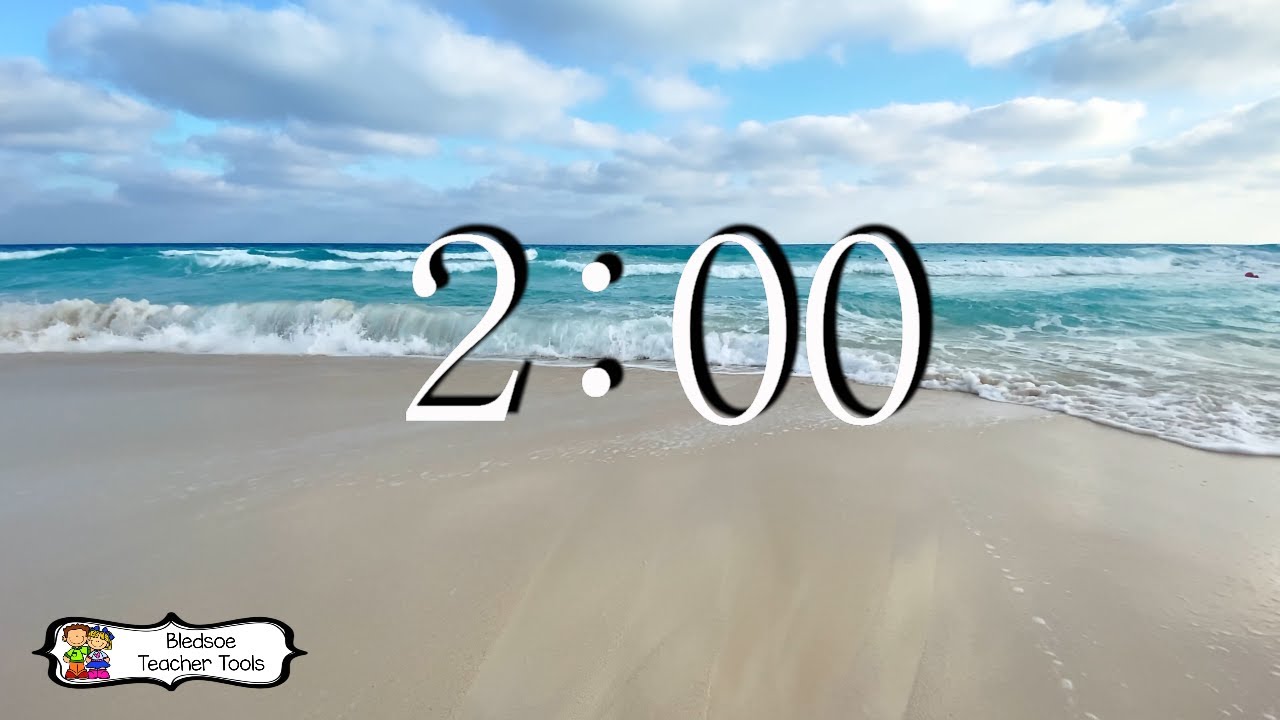 2 Minute Timer Beach Timer with Ocean Sounds - 2 Minutes - YouTube