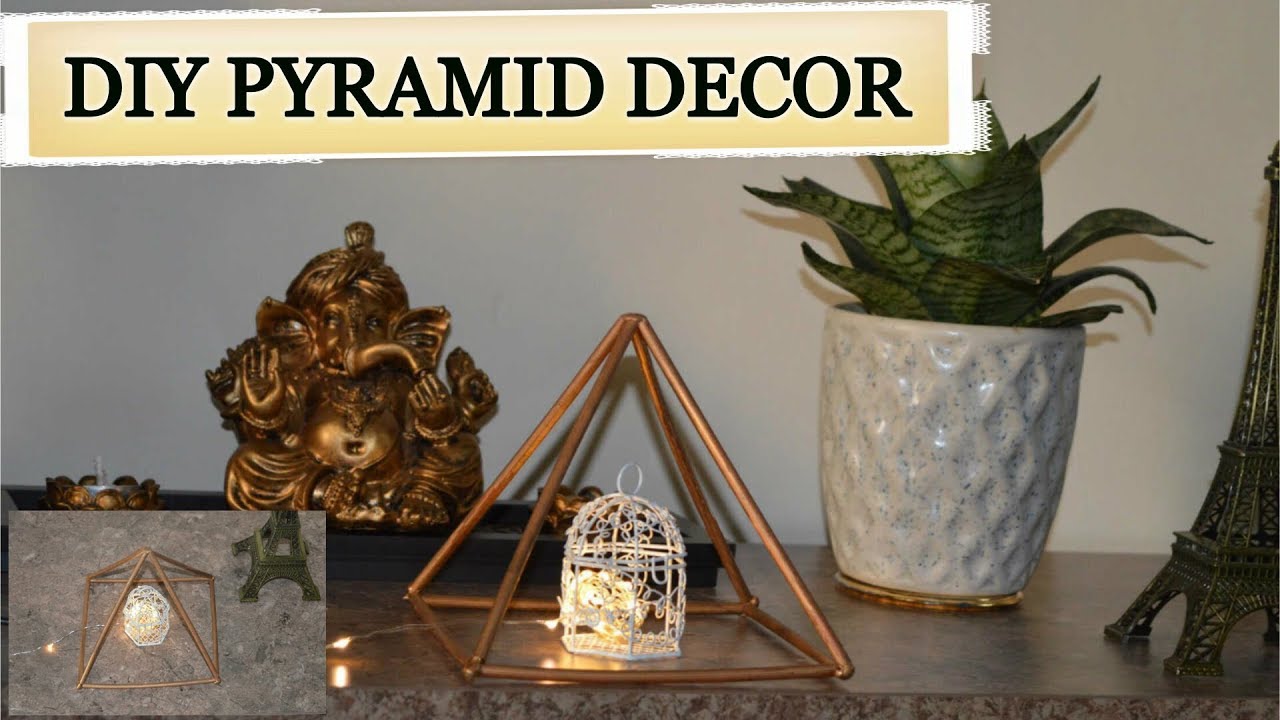 DIY PYRAMID DECOR - Himmeli | Quick & Cheap Decoration Ideas - YouTube