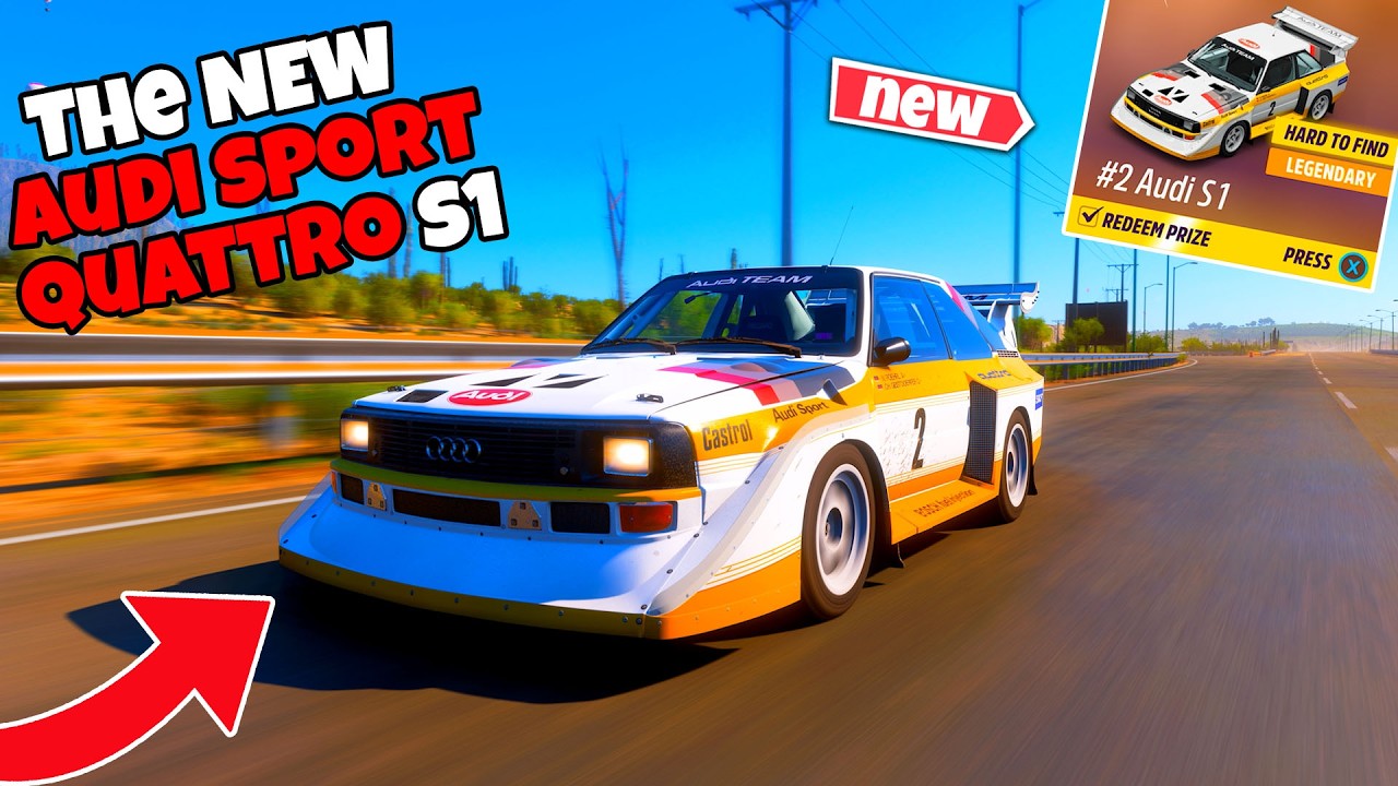 EASIEST WAY TO UNLOCK THE ALL NEW AUDI SPORT QUATTRO S1 IN FORZA ...