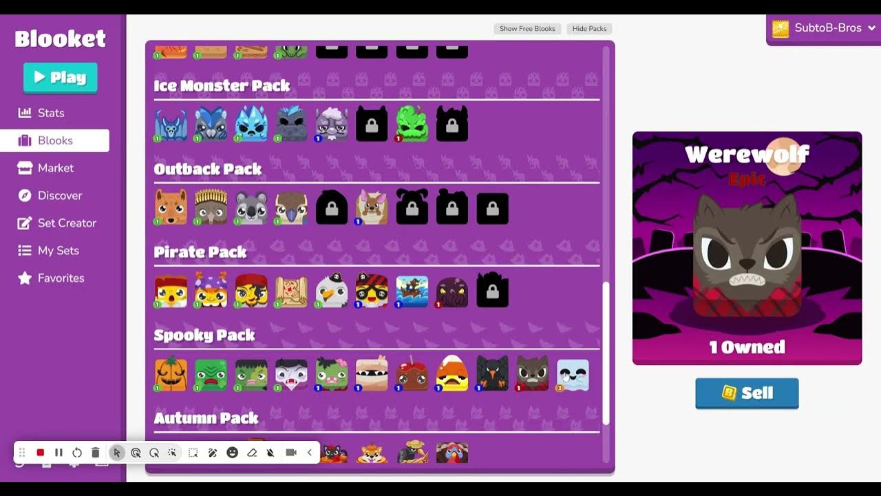 Blooket Spooky Pack and Autumn Pack!!!! - YouTube