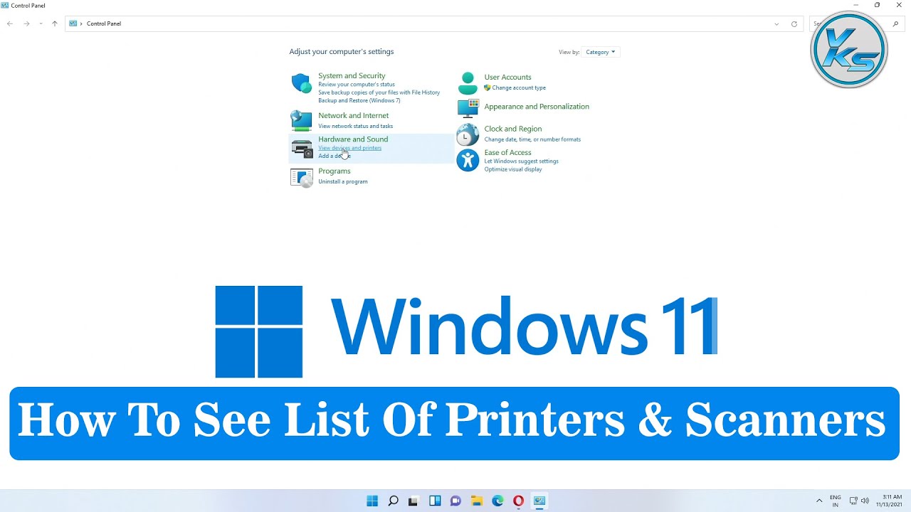 How To See List Of Printers And Scanners in Windows 11 - YouTube