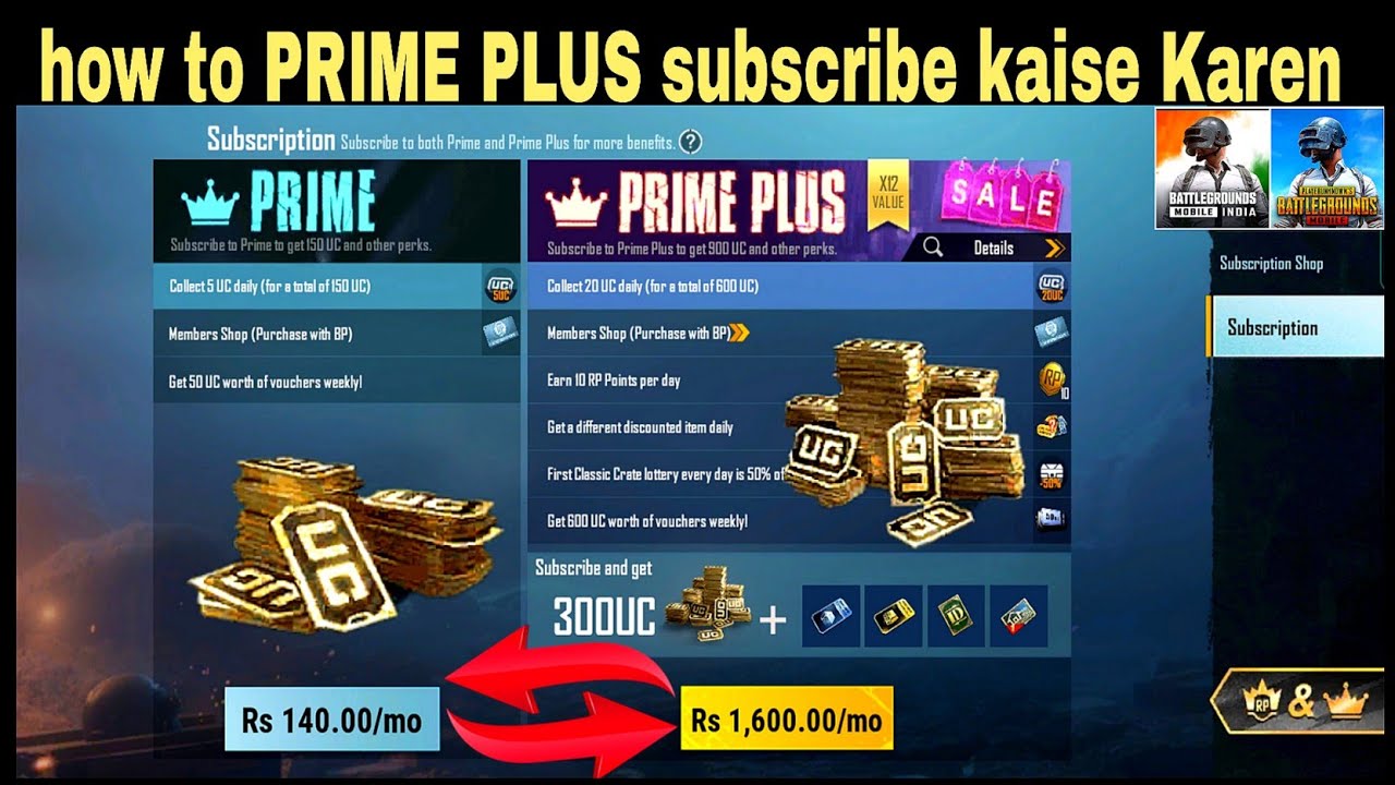 How To Purchase Prime In Pubg Mobile | How To Purchase Prime Plus ...
