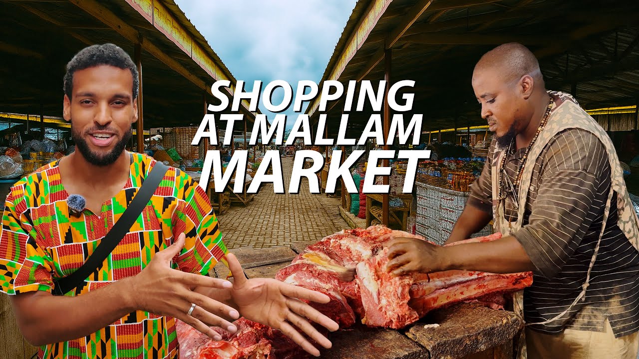 SHOPPING AT MALLAM MARKET IN ACCRA | Affordable Food, Meat & Fish ...