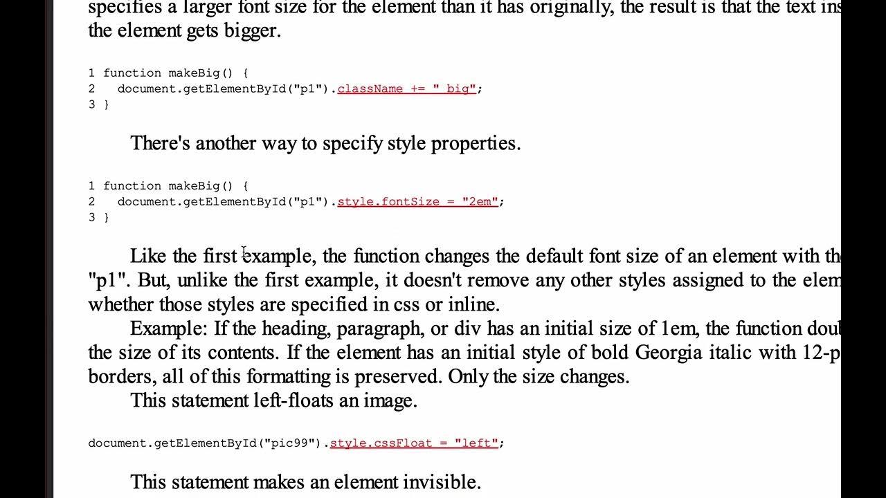 97. Manipulating CSS styles with JavaScript - ES6 - YouTube