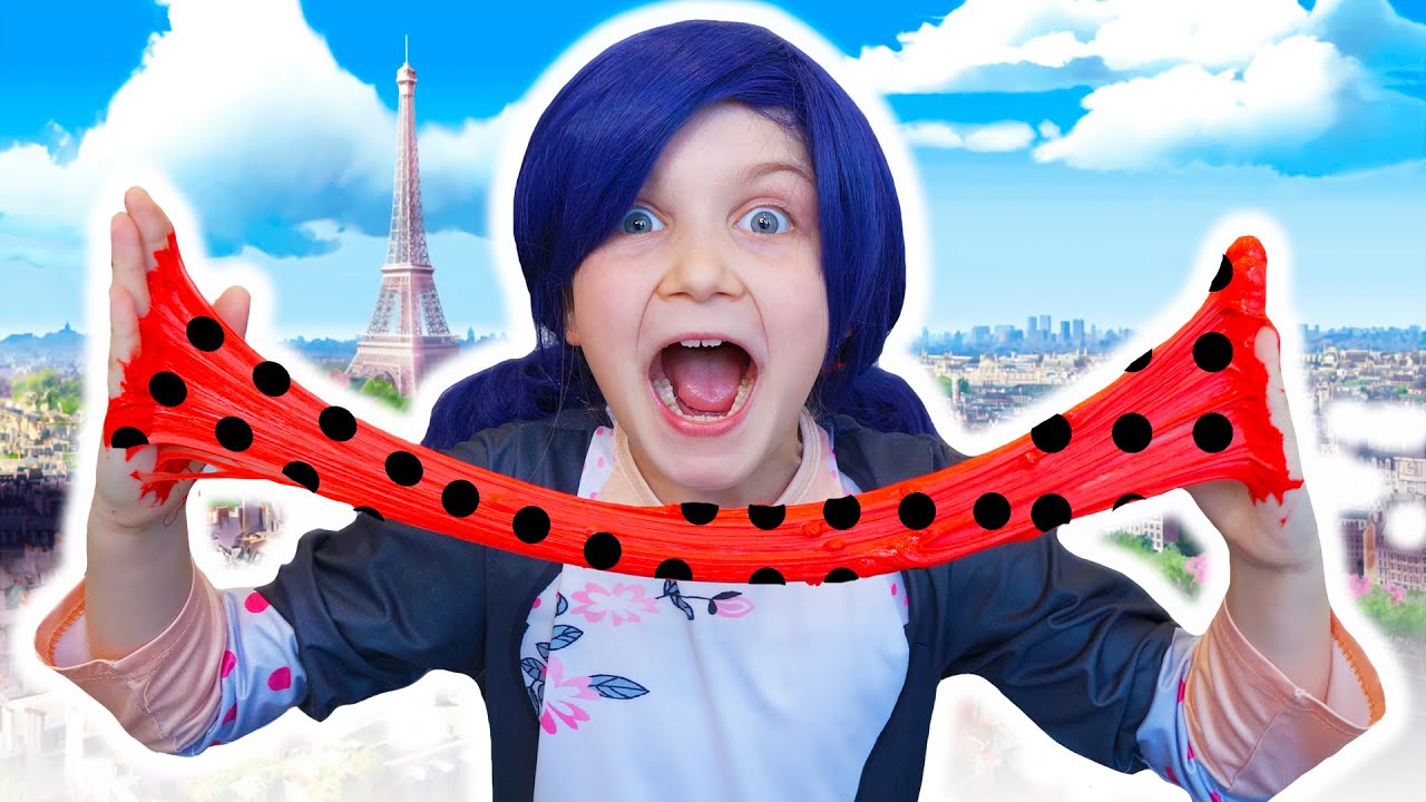 LADY BUG stories / Marinette made a slime - YouTube