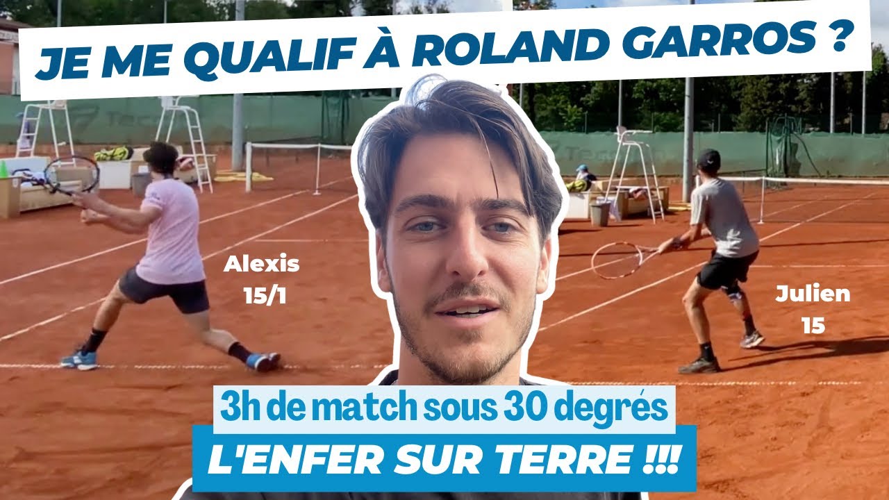 La qualif à Roland Garros ? Alexis 15/1 Vs Julien 15 au Country club d ...