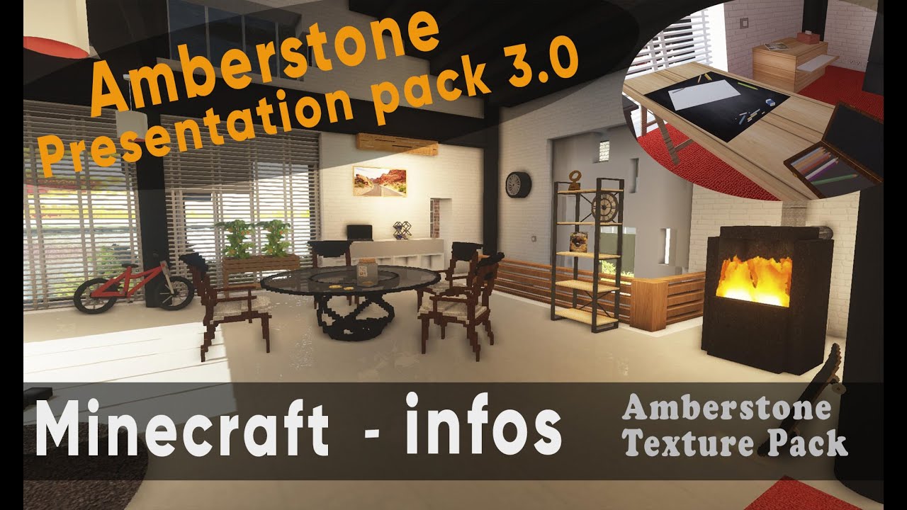 Minecraft - Pack réaliste Amberstone 3.0 (présentation) - YouTube