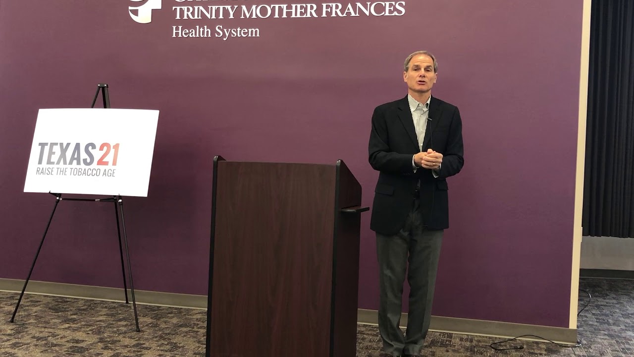 Dr. Bruce Carter speaks at the Texas 21 campaign coalition luncheon ...