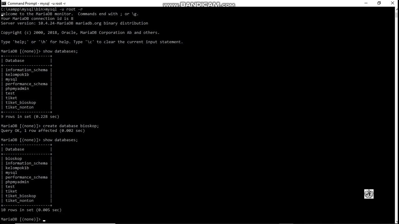 Tugas Basis Data Tutorial Membuat Database Dan Table Menggunakan Aplikasi Xampp dan Command ...