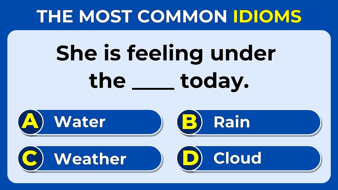 English Idioms Quiz | Can You Score 20/20? #challenge 01 - YouTube