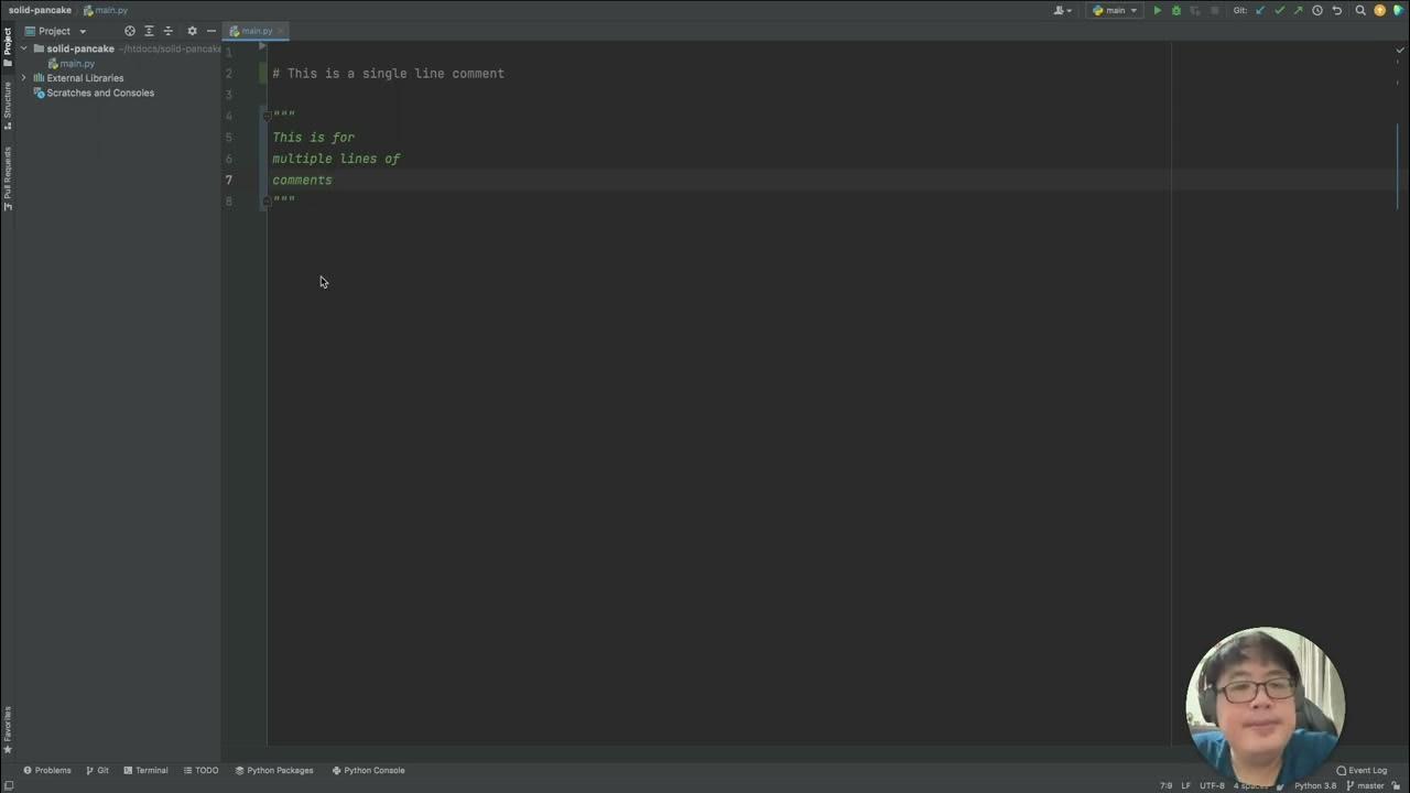 Python Programming - Comments and Variables - YouTube