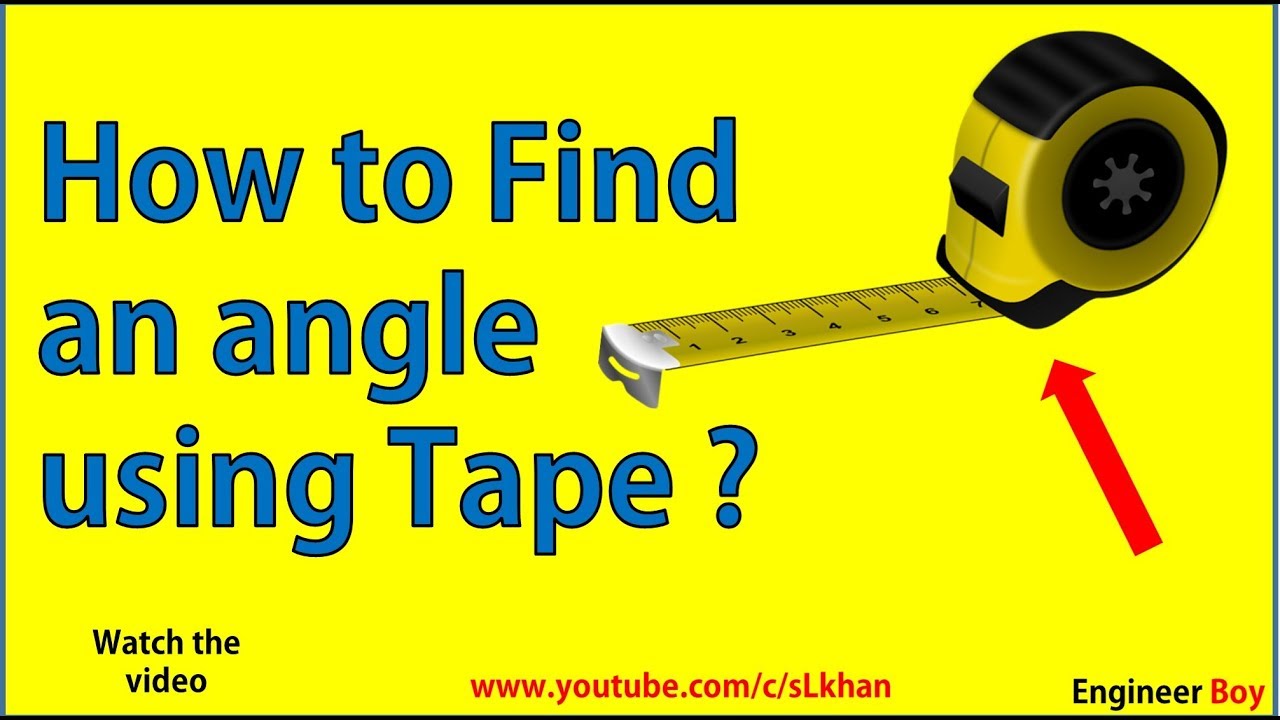 Student problem#5 :- How to find an angle using measuring Tape. - YouTube