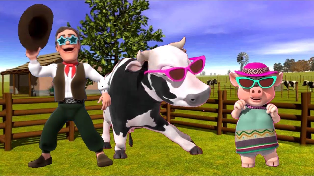 Zenón, La Vaca Lola y La Chancha Divirtiéndose Juntos En La Granja Con ...