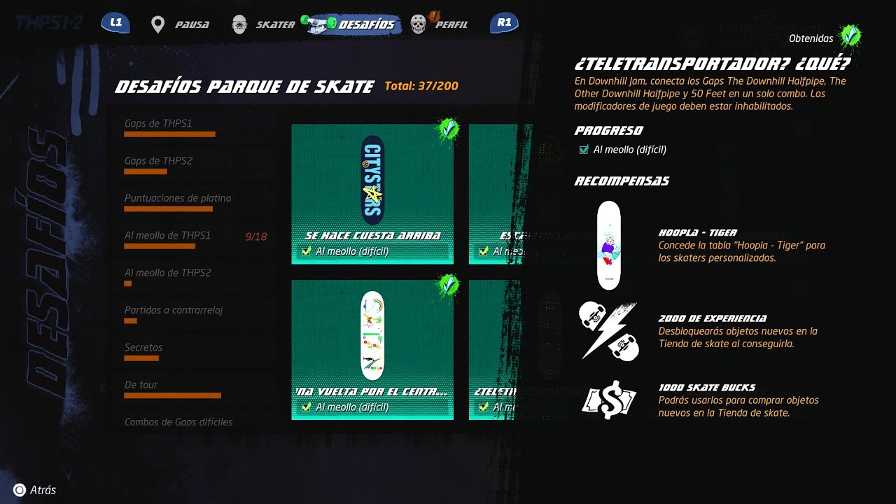 Tony Hawk's Pro Skater 1 + 2: ¿Teletranportador? ¿Qué?| Meollo Difícil ...