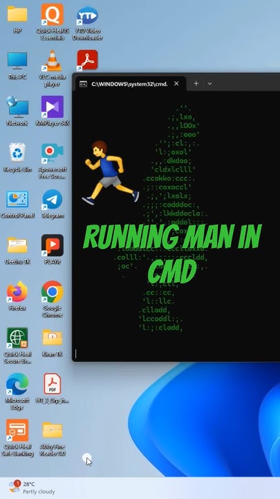 cmd hacks | Running Man in cmd #shorts #shortsfeed #cmdtricks #techlad - YouTube