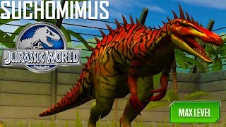 SUCHOMIMUS MAX LEVEL 40 DINOSAUR Jurassic World The Game Battle Stage ...