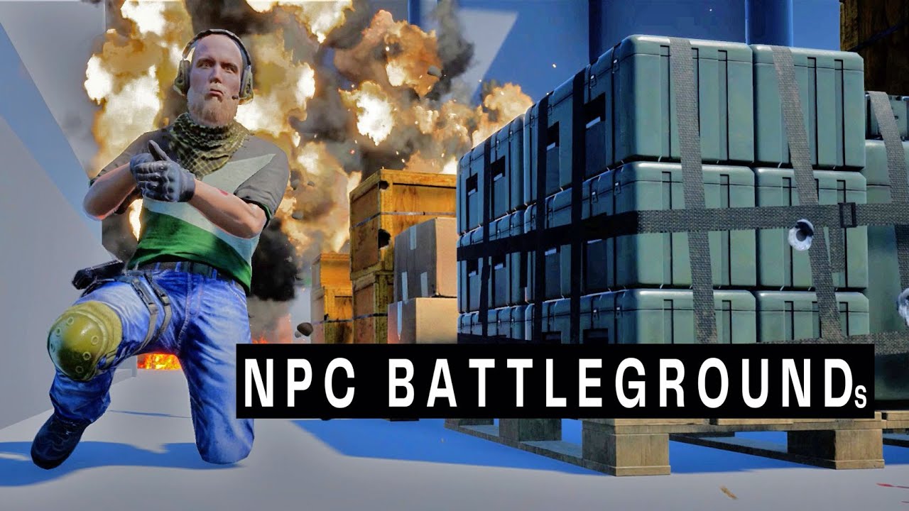 NPC Battlegrounds Game - AI Battle - Unreal Engine - YouTube