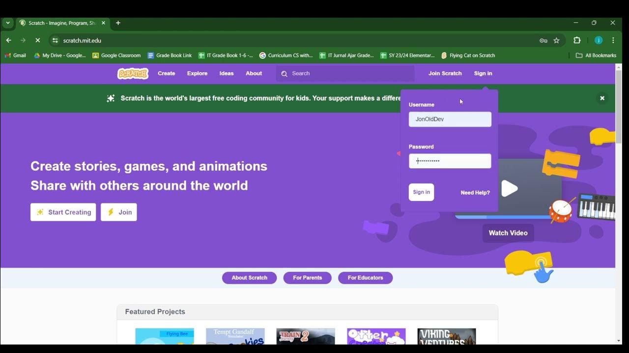 Tutorial Reset Password Scratch dan lupa Username - YouTube