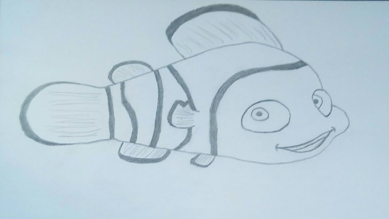 How To Draw Nemo cartoon character By Easy And Simple Way - YouTube