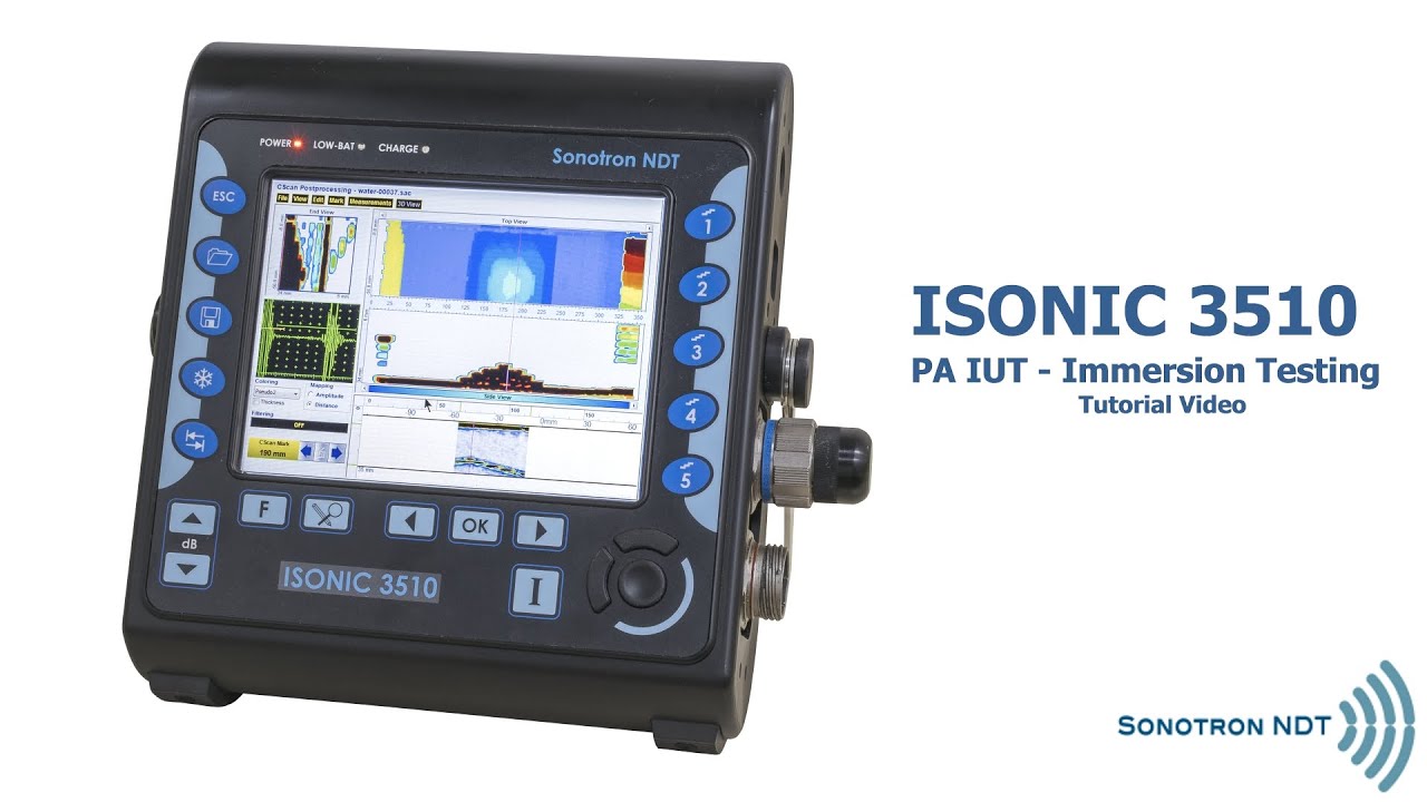 ISONIC 3510 / PA IUT - Immersion Testing / Tutorial Video - YouTube