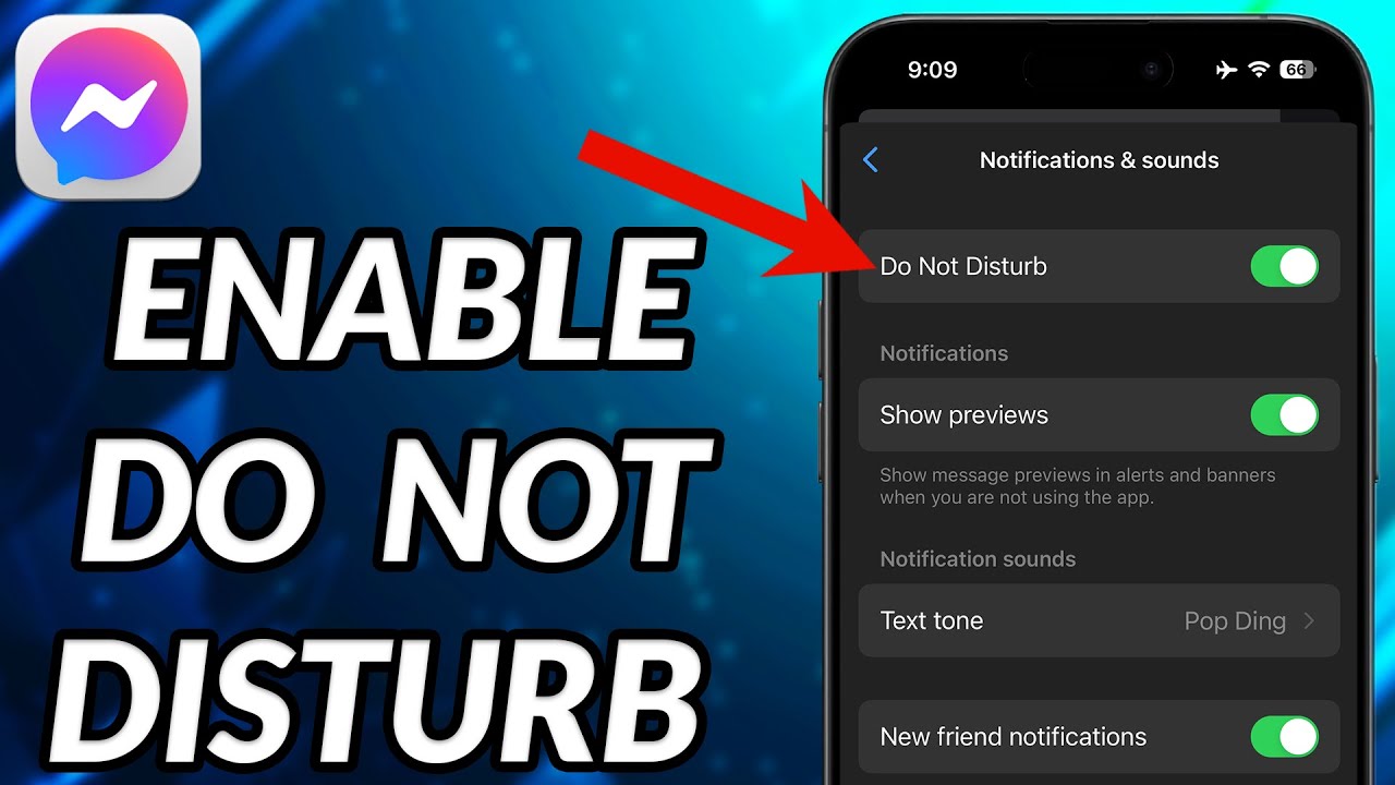 How To Enable Do Not Disturb Mode On Facebook Messenger - YouTube