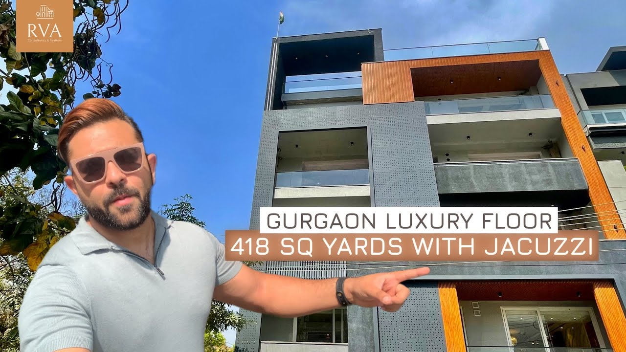 418 sq yards with Jacuzzi | Luxury Builder Floor in Gurgaon| Top floor ...