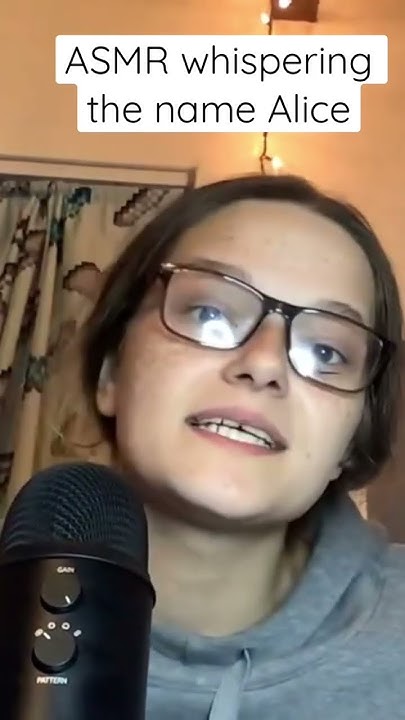 ASMR whispering the name ALICE for 1 minute #asmr click green screen above ⬆️ full video - YouTube